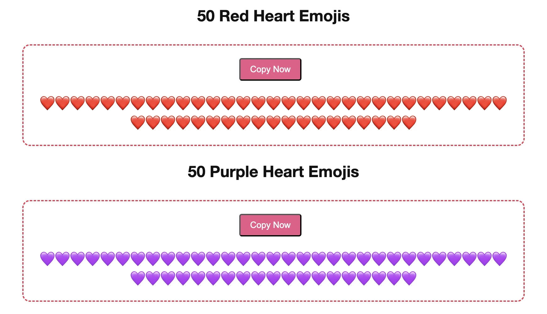 50 Heart Emojis Copy And Paste – 🤎 ️ 💜 💙 💛 💚 🧡