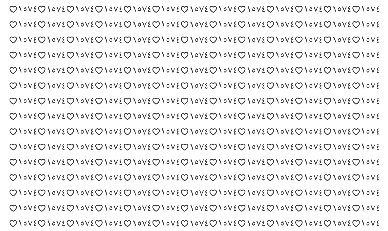 Black And White Hearts Generator | Copy & Paste