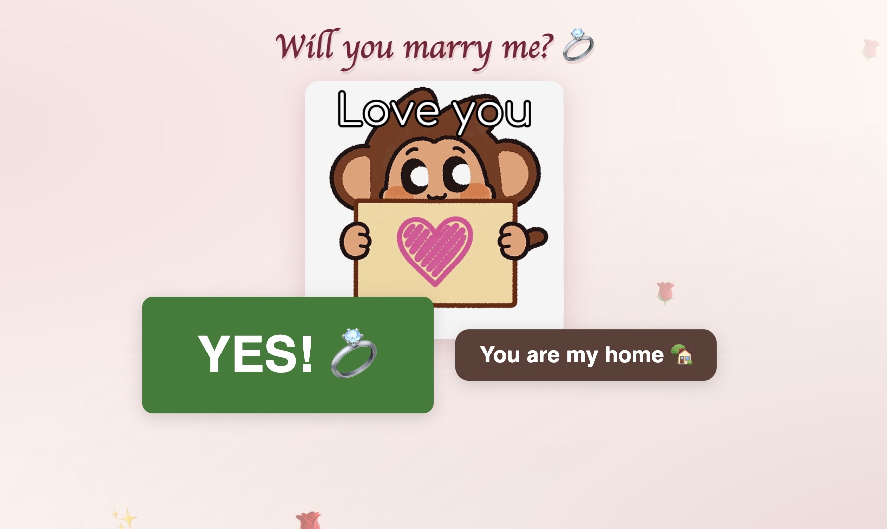 "Will You Marry Me?" + Name app | He/She Can't Say No!